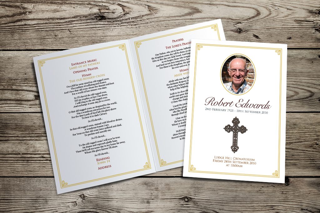 Cross Funeral Order of Service