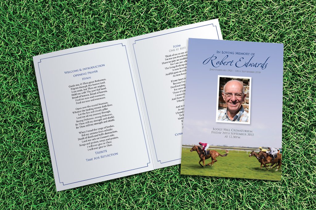 Horse Racing Funeral Order of Service