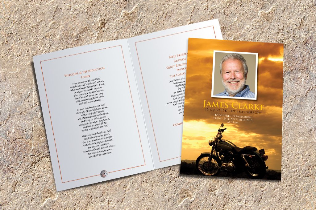 Motorbike Funeral Order of Service