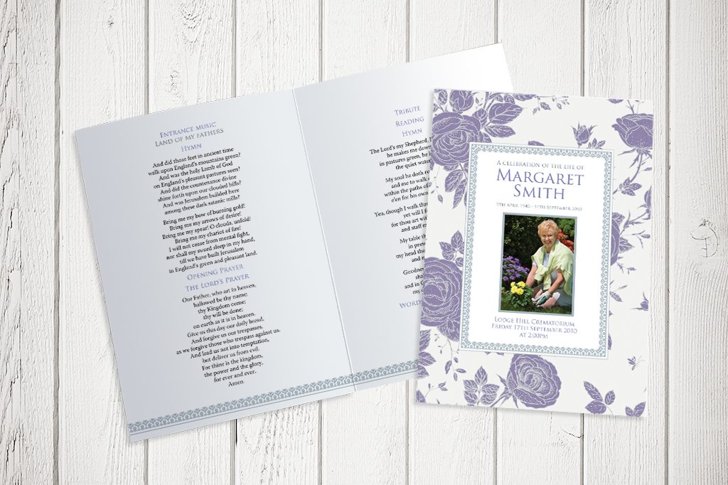 Layout Option 4 - Funeral Order of Service