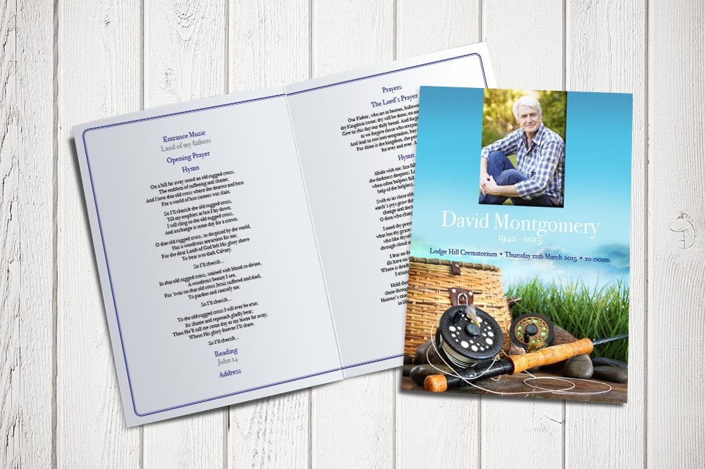 Fishing Tackle Funeral Order of Service